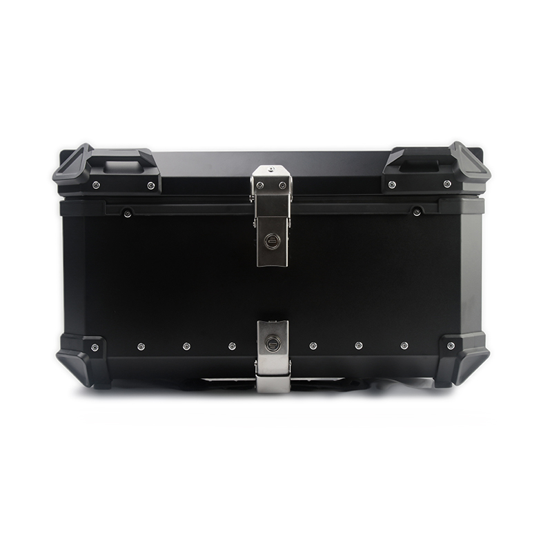 ארגז אלומיניום מרופד לאופנוע 65 ליטר שחור - GUARDTEK BOX ALUMINUM 65L ...